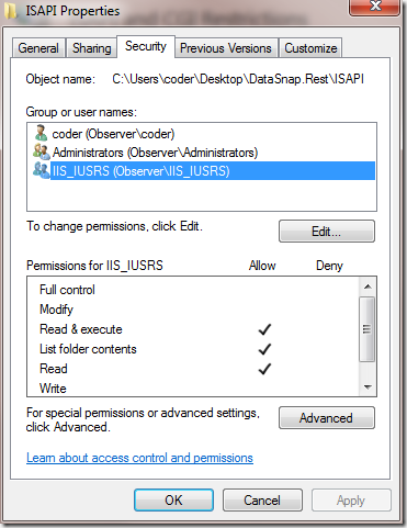 Chau Chee Yang Technical Blog: Configure Windows 7 IIS7 for ISAPI DLL